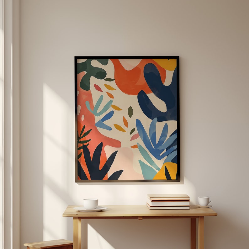 Abstrakte bunte druckbare Wandkunst moderne Kunst Plakat modernes ästhetisches Raumdekor ...