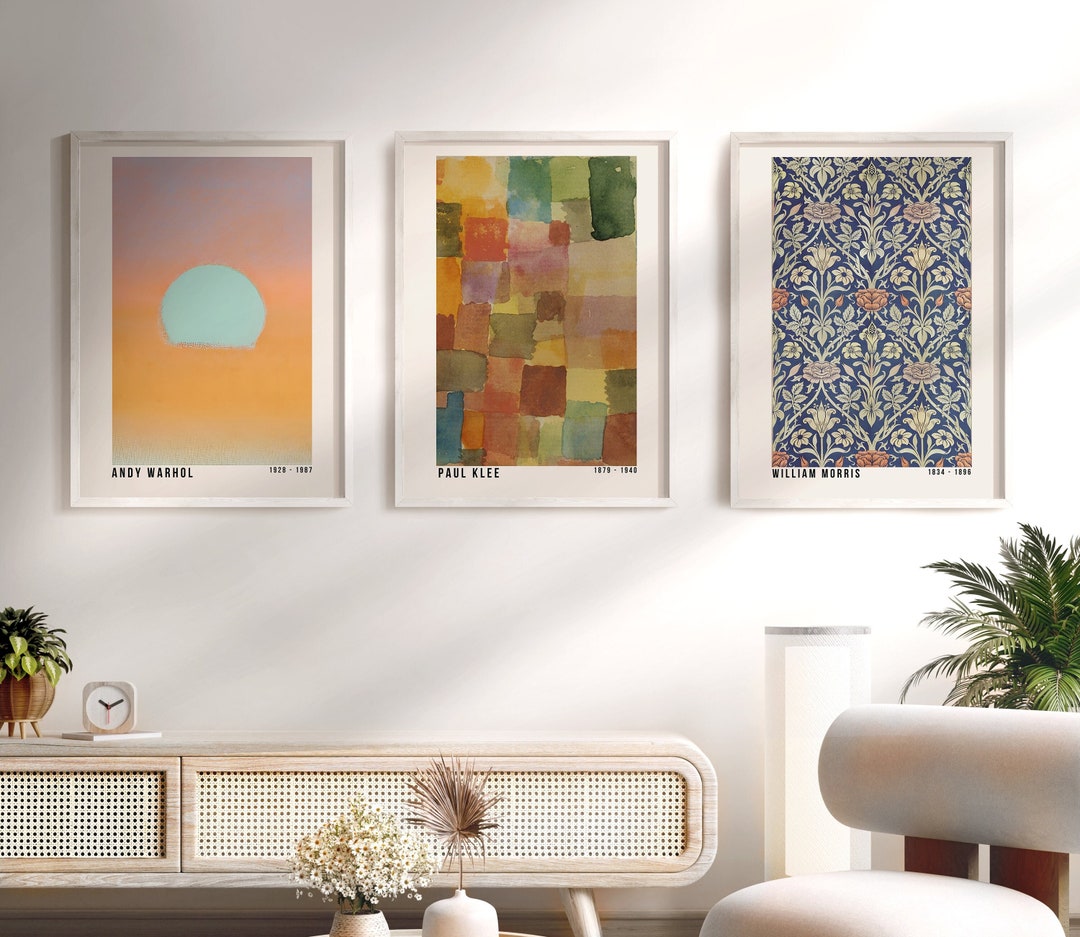 Gallery Wall Art Set, Exhibition Set of 3 Prints, Paul Klee Print Set ...