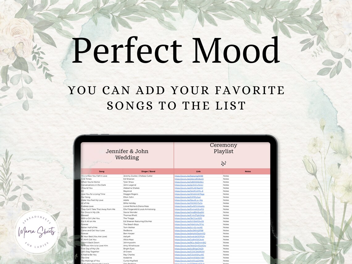 Wedding Playlist, Pre-filled Playlist, After-party Playlist, Ceremony ...