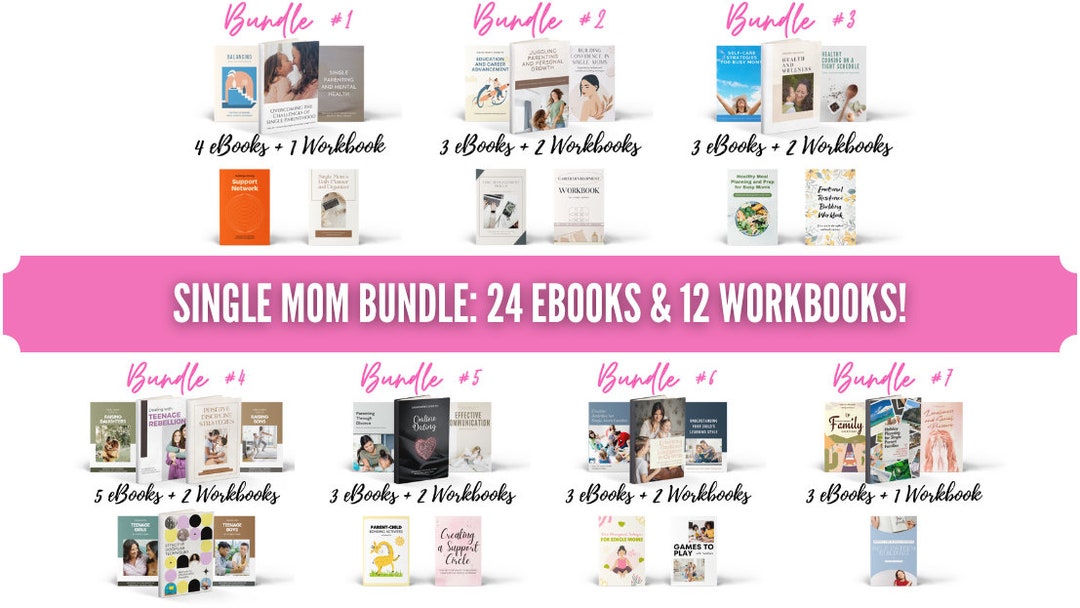 Single Mom Bundle - Mega Book Bundle for Single Mothers - 24 Ebooks ...