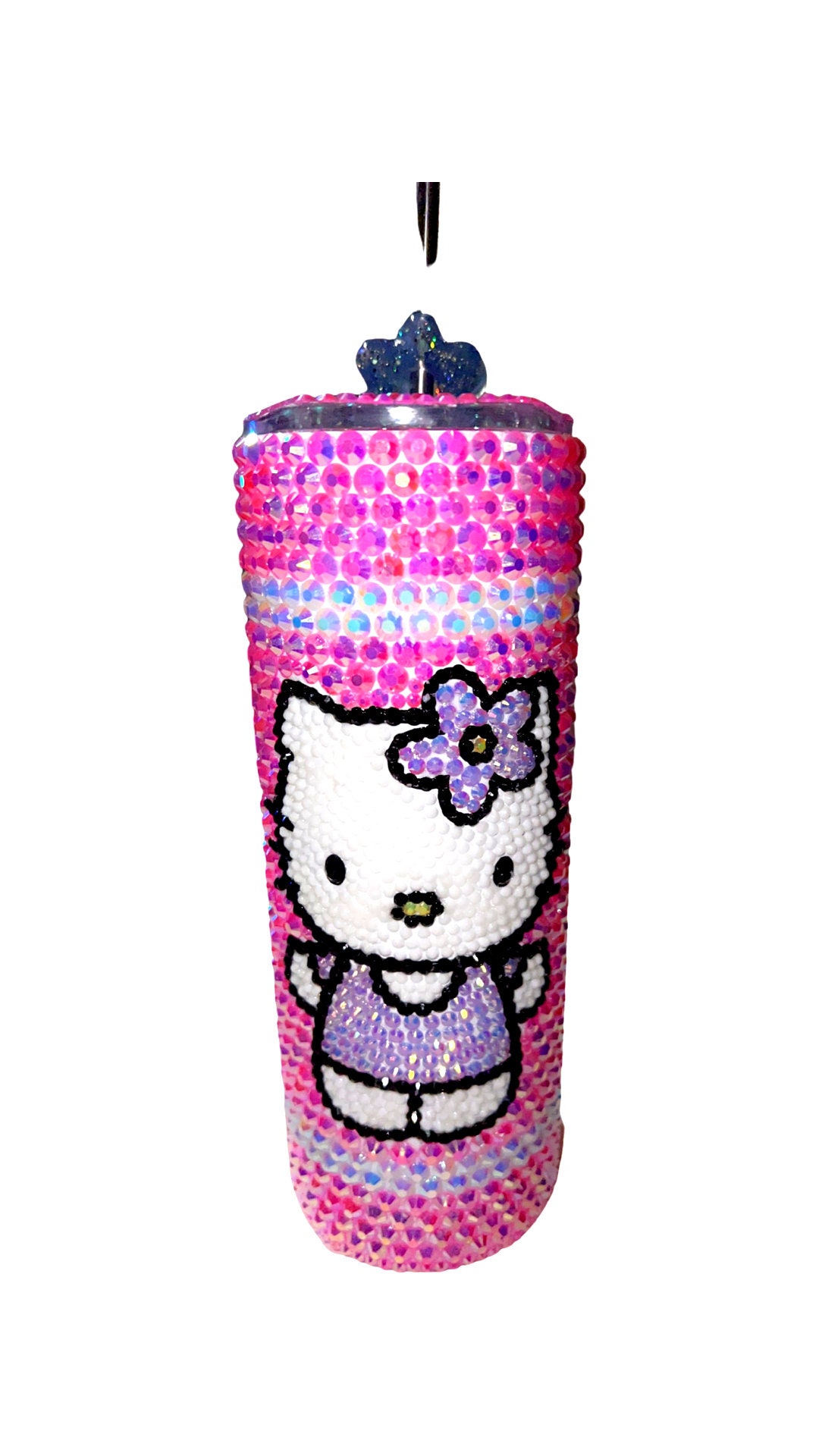 Hello Kitty Bling Tumbler With Straw Topper - Etsy