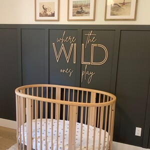 Wild One Nursery Sign Play Room Decor Kids Art - Etsy