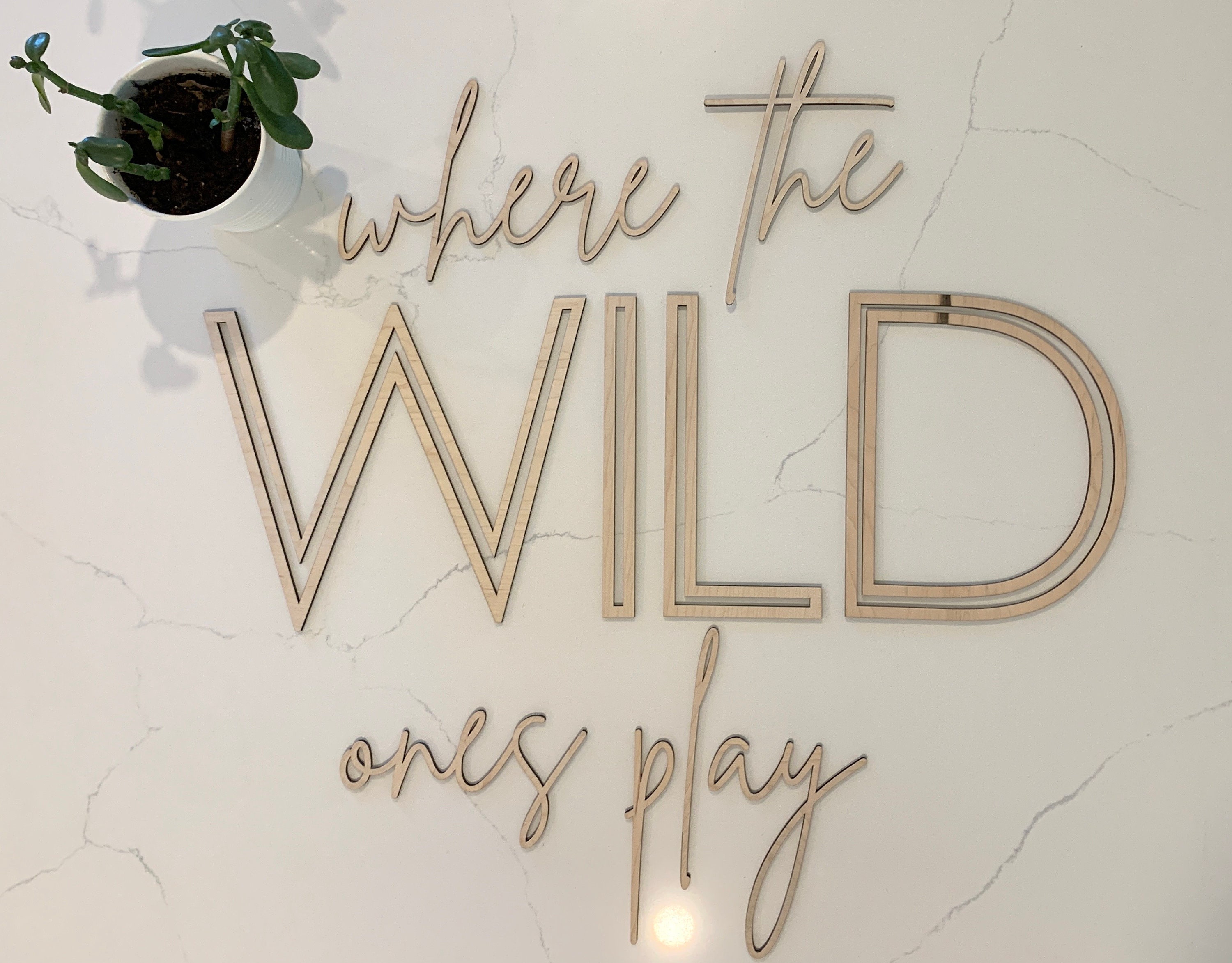 Wild One Nursery Sign Play Room Decor Kids Art - Etsy