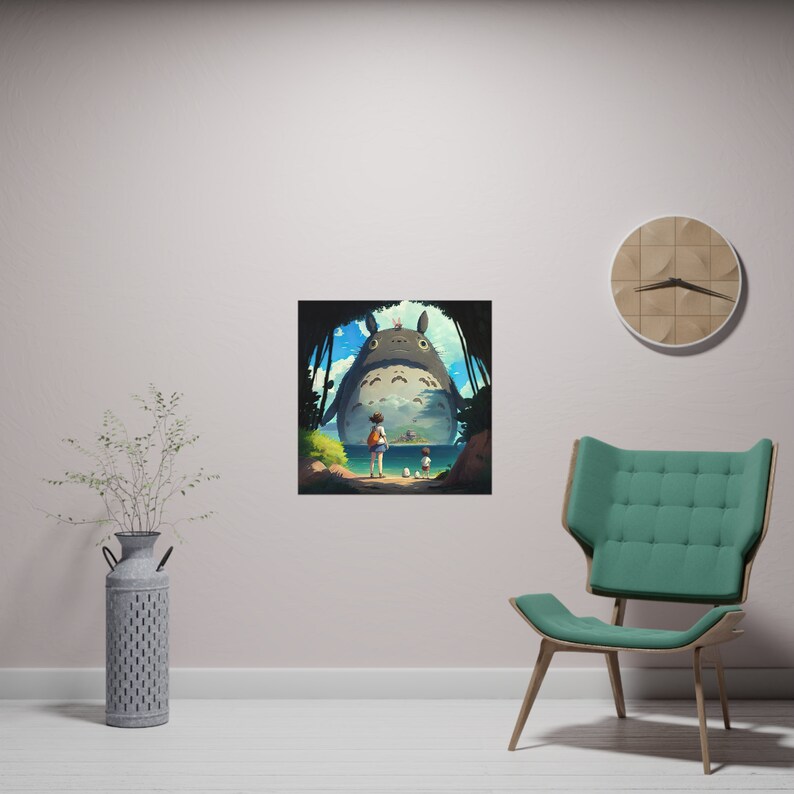 DIGITAL DOWNLOAD Ghibli Anime Poster, Totoro Ukiyo E Art - Etsy