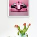 Formula 1 Barbie-inspired Pink 3D Racing Car L Digital Art L Home Decor ...