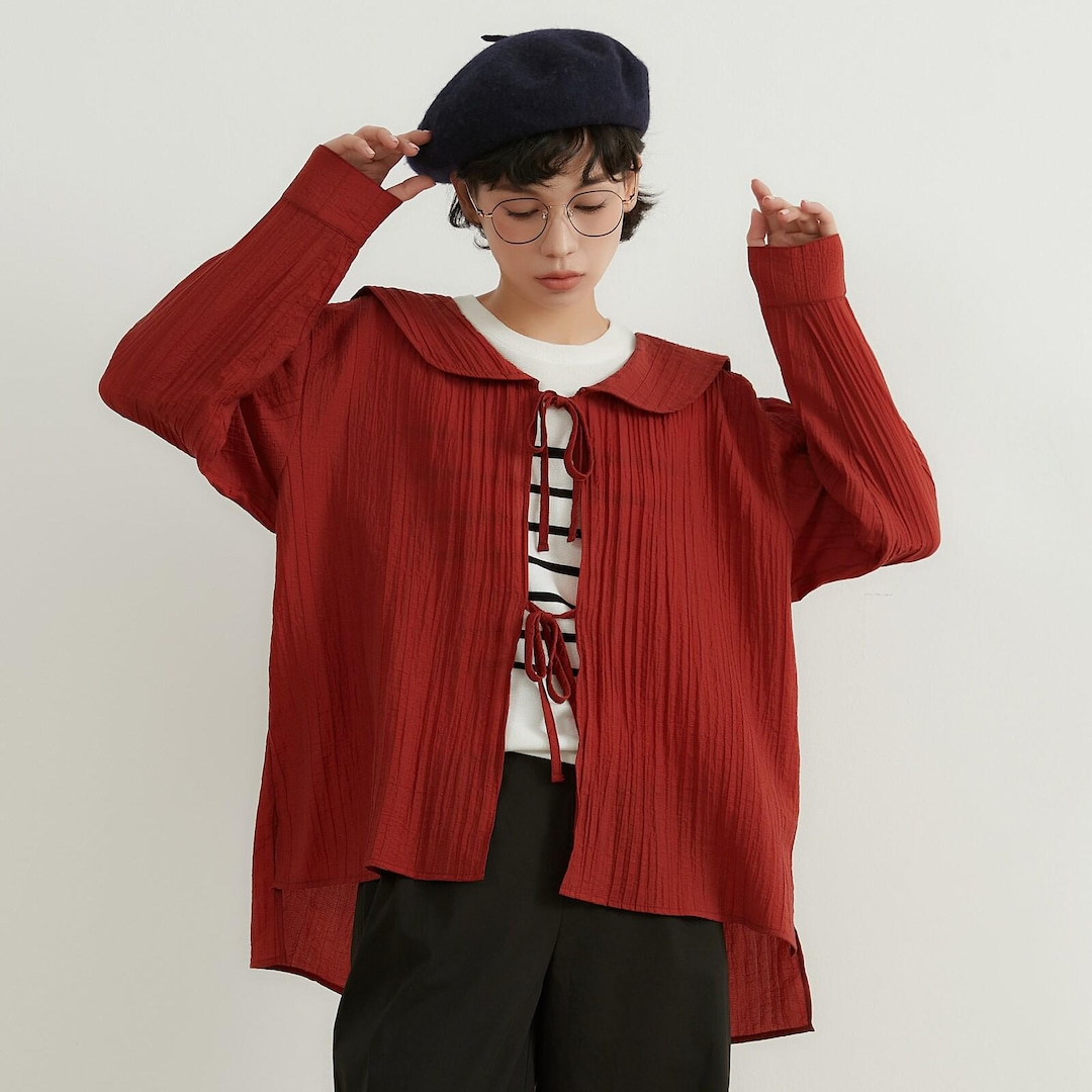 Japan Imported SAILOR COLLAR CARDIGAN - Etsy