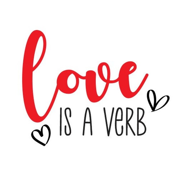 Love is a Verb - Etsy