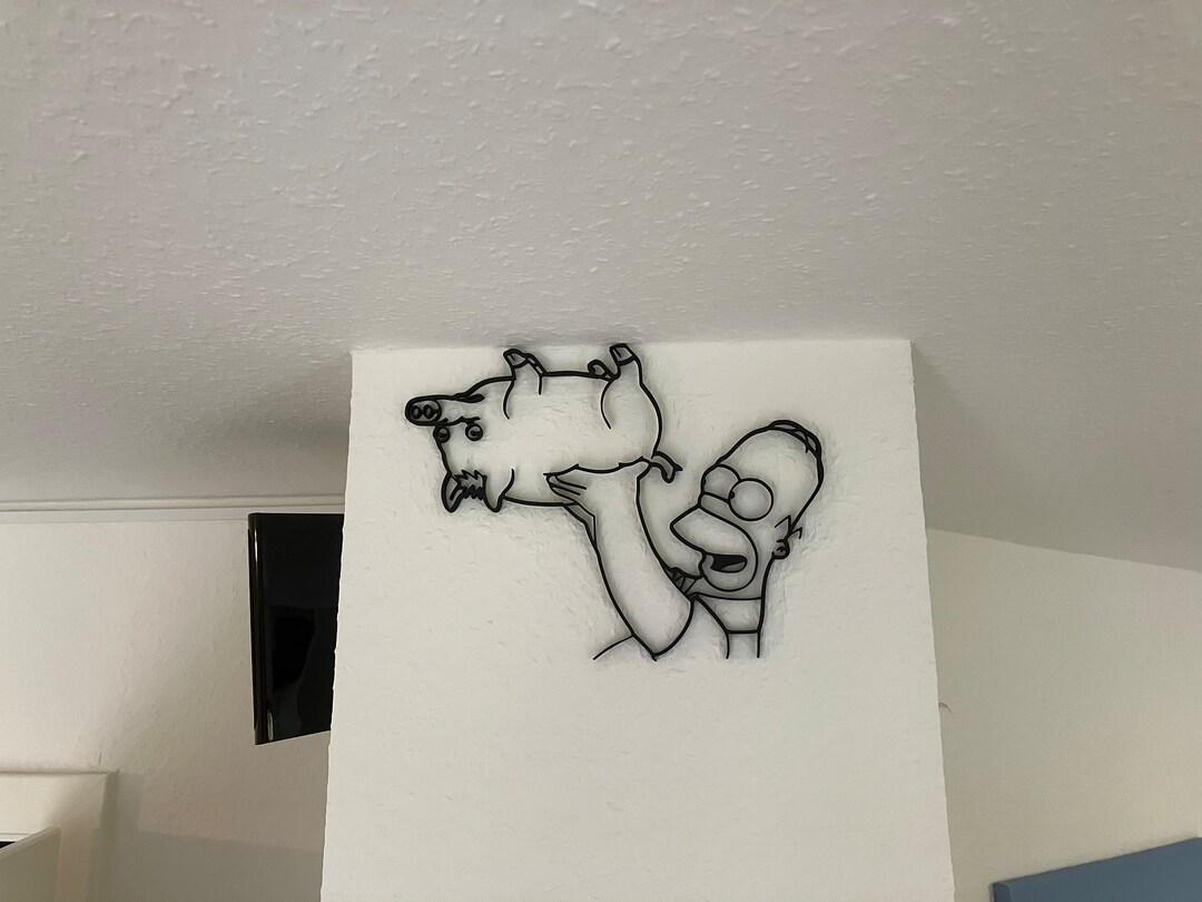 Homer Simpsons Spider Pig Wall Art 3D Printing - Etsy