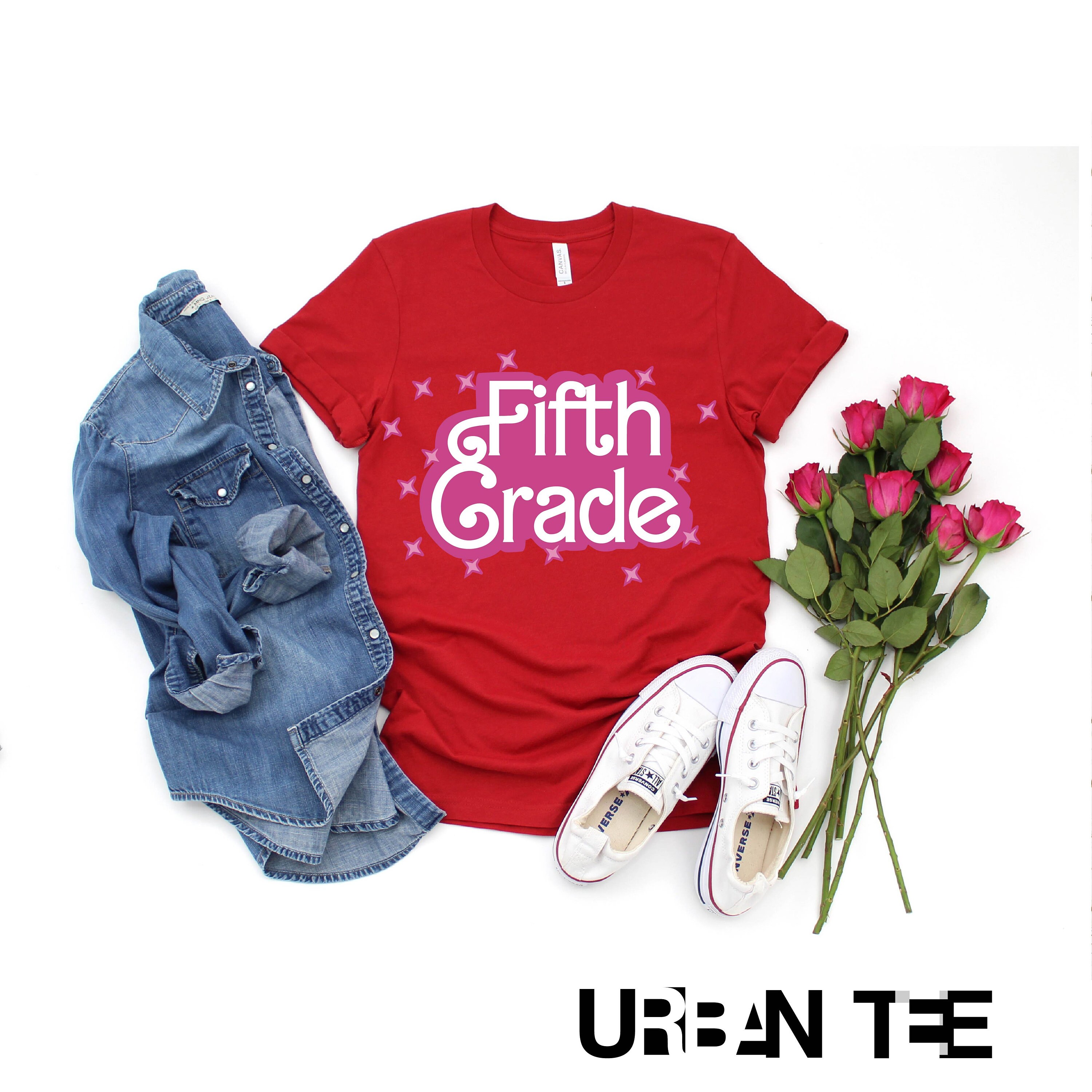 Fifth Grade First Day of School Shirt for Girls,5th Grade Barbie Shirt ...