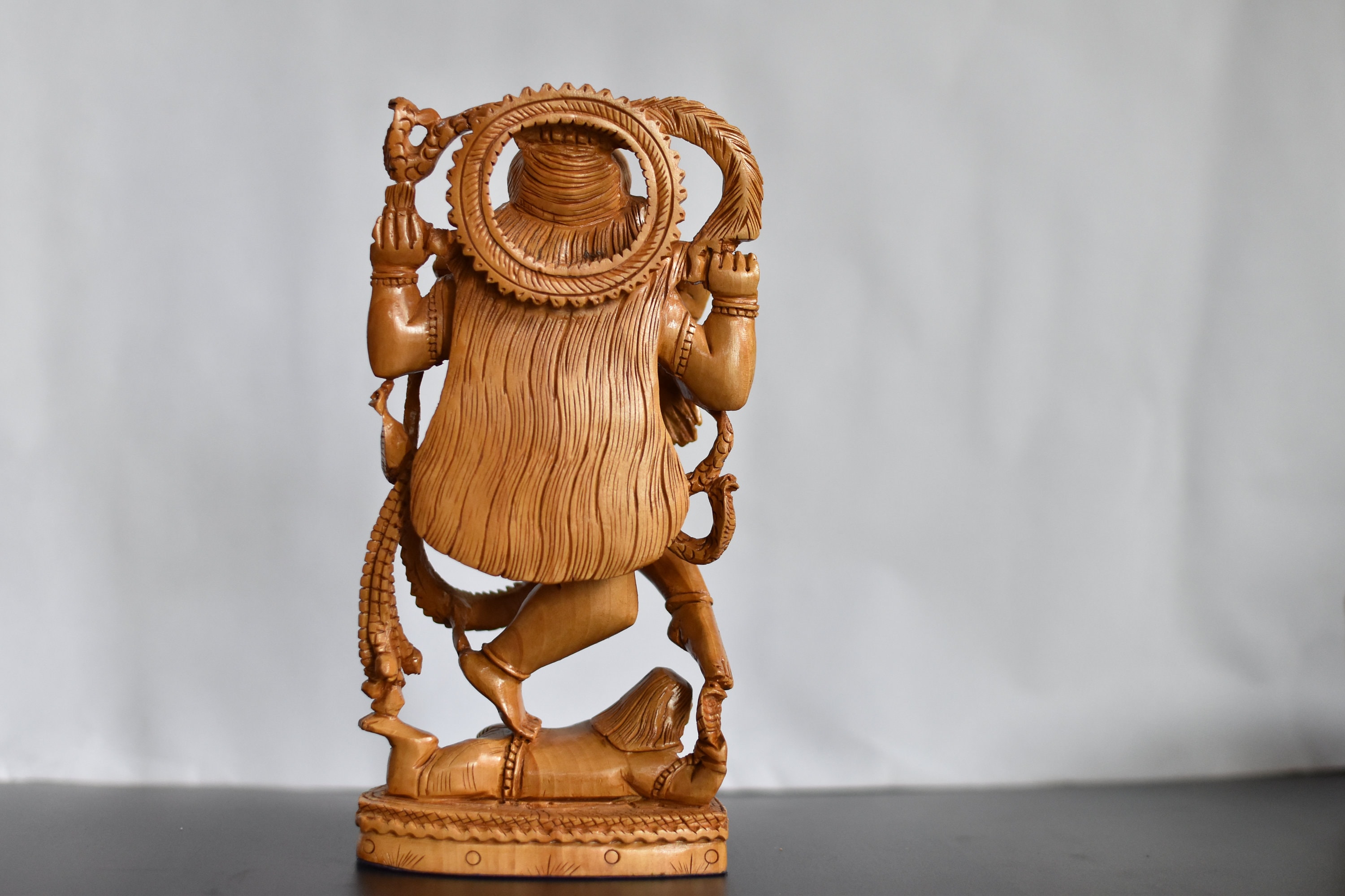 Wooden Shiva Statue, Wood Shiva Statue, Hand Carved Wooden Lord Shiva ...