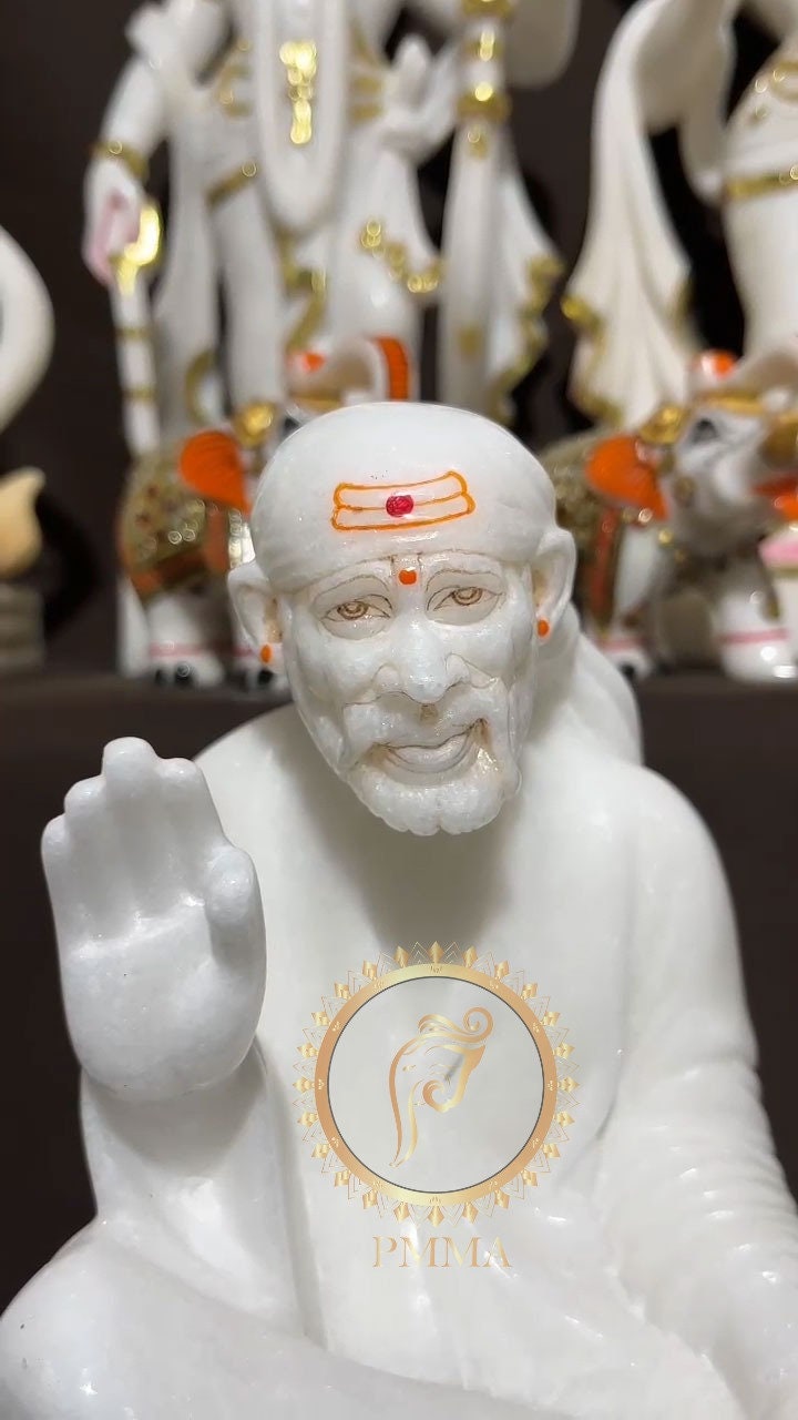Sai Baba Statue Sai Baba Idol Sai Baba Figurine Sathya - Etsy