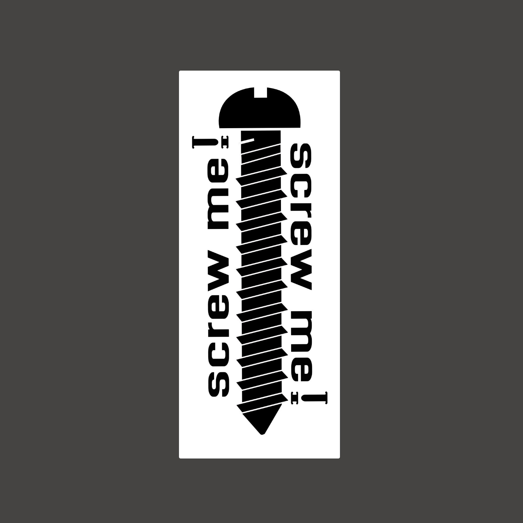 Screw Me Temporary Tattoo, Funny Naughty Black Design - Etsy