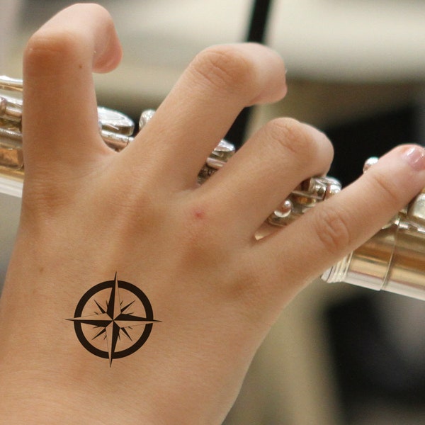 Temporary Compass Tattoo - Etsy