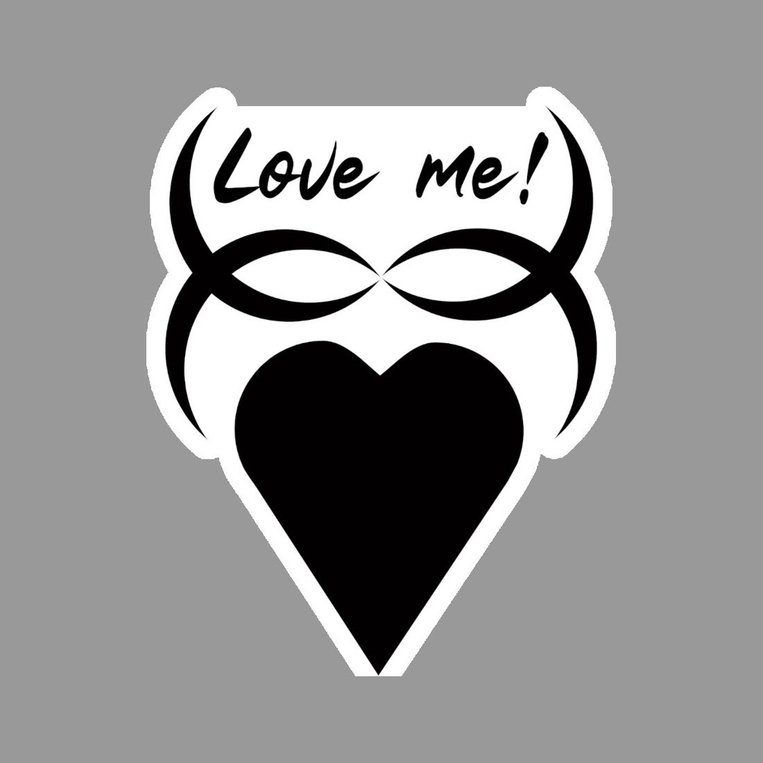 Abstract Heart Pubic Temporary Tattoo: Erotic "love Me" Body Art - Etsy