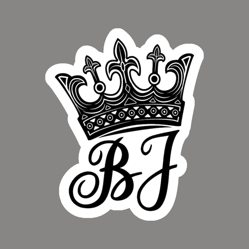 BJ Queen Temporary Tattoo With Crown - Etsy