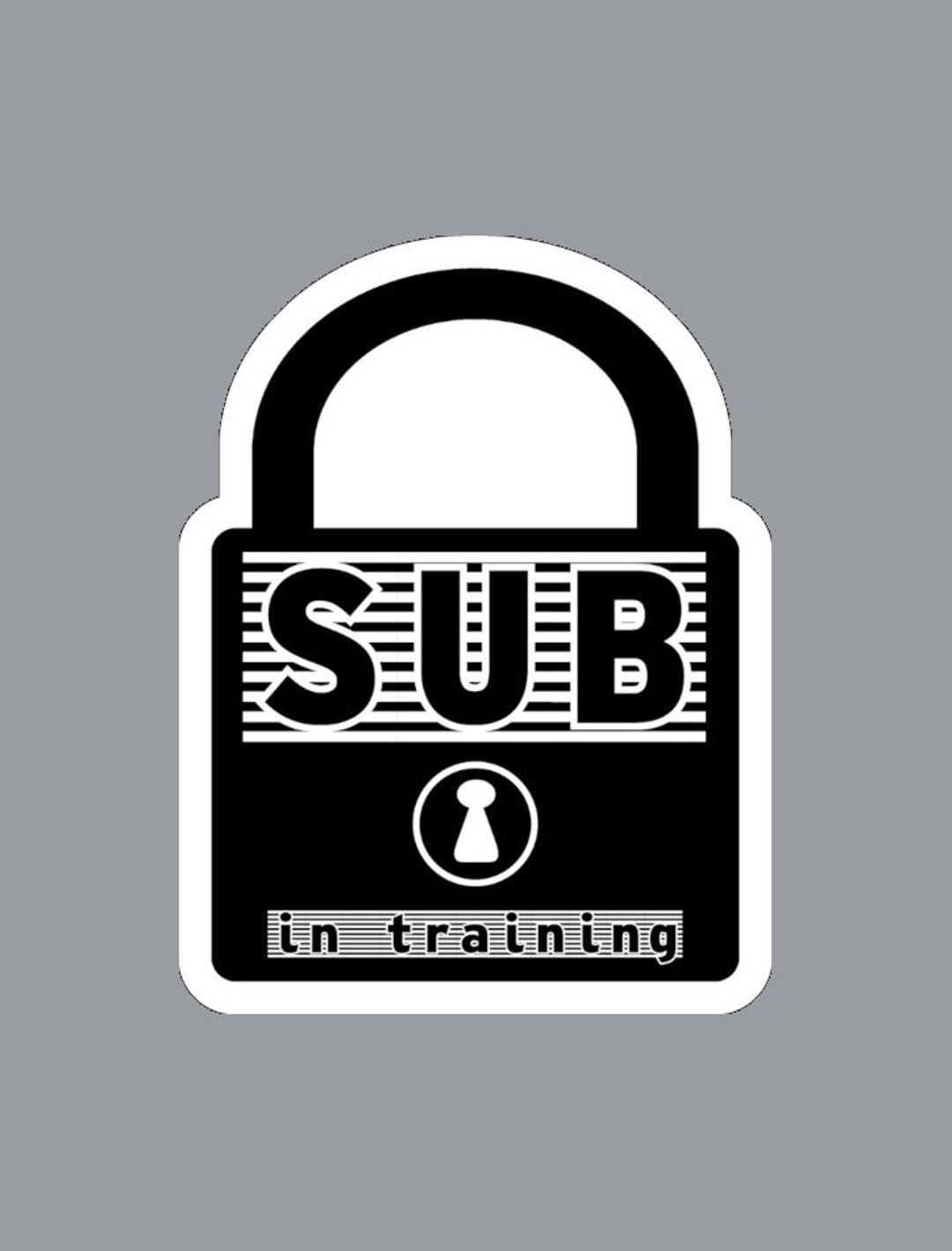 SUB in TRAINING Padlock Temporary Tattoo, BDSM Kinky Tattoo - Etsy