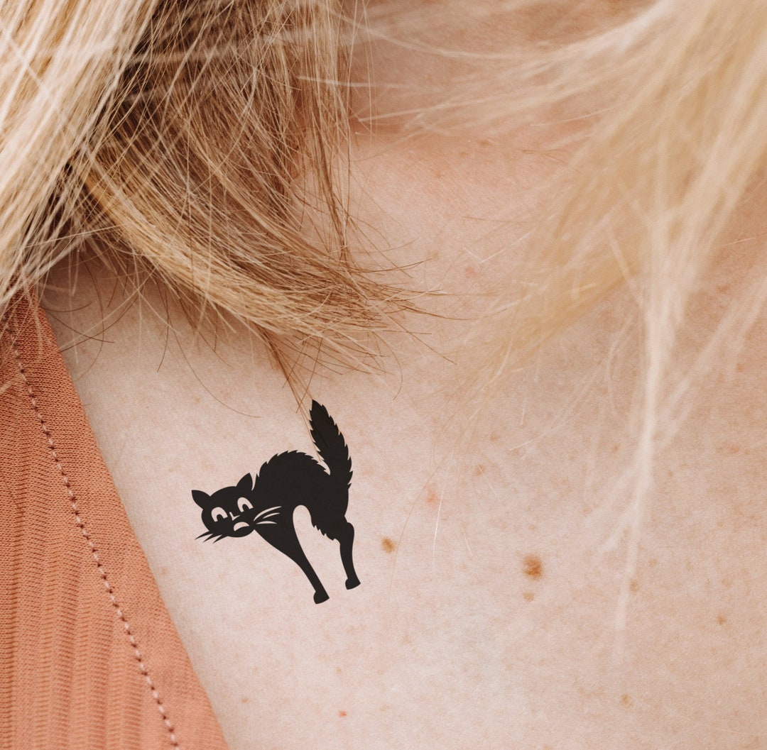 Scarred CAT Temporary Tattoo in Black. Also Great for Getting a Laugh ...