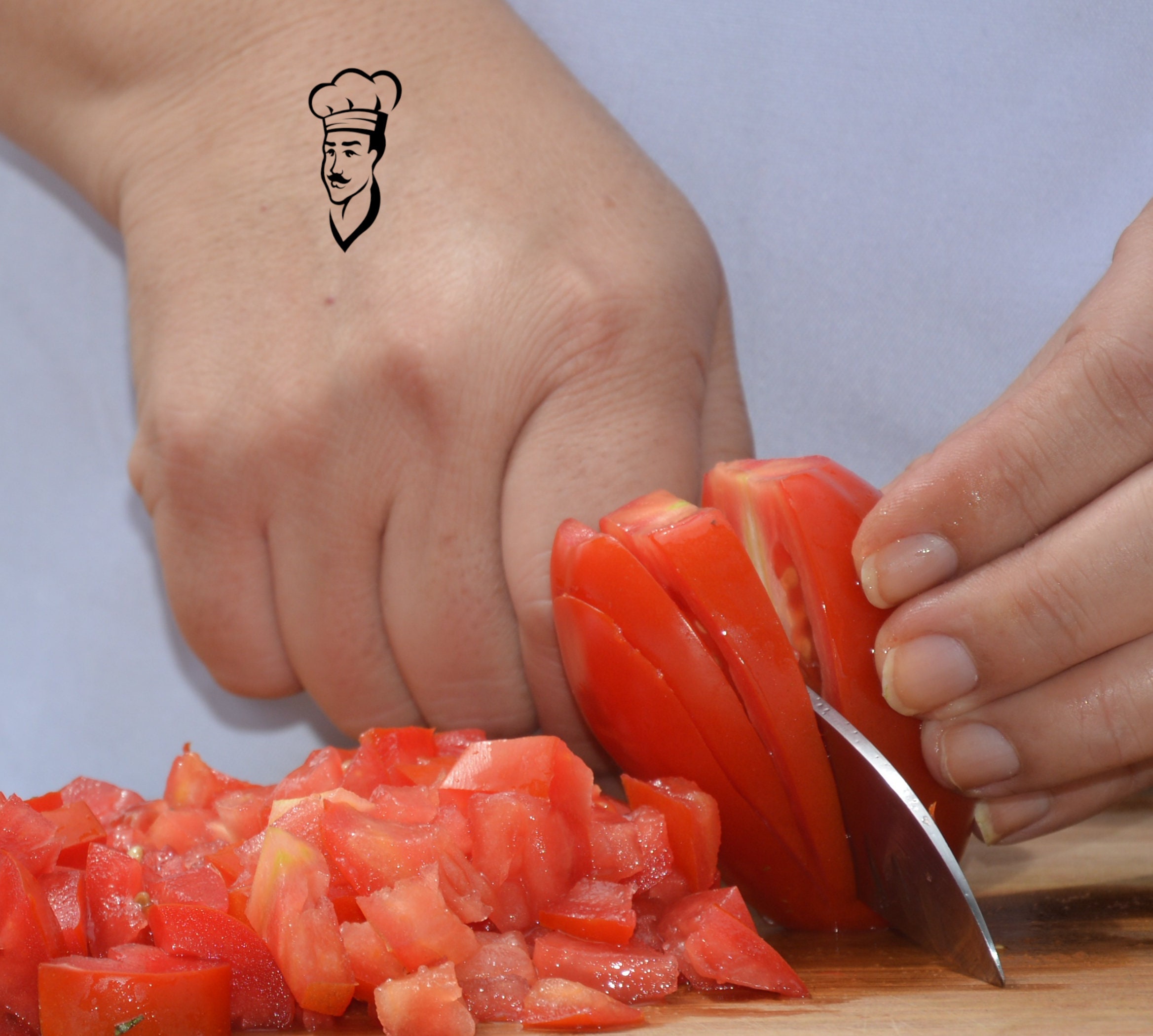 CHEF Temporary Tattoos in Black. Hobby Chef, or Just a Food LOVER? - Etsy