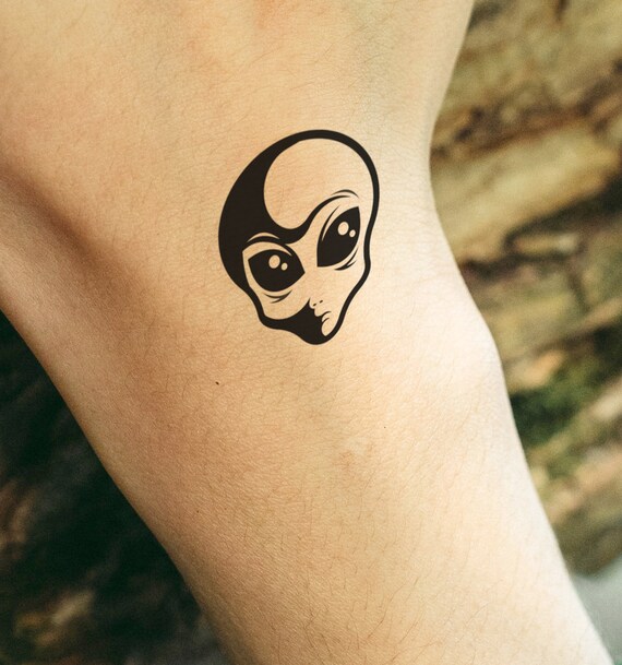 Grey Alien Tattoo