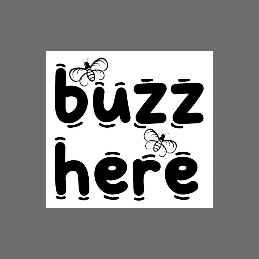 BUZZ HERE Naughty Temporary Tattoo in Black – Sexy Bee Ink With a ...