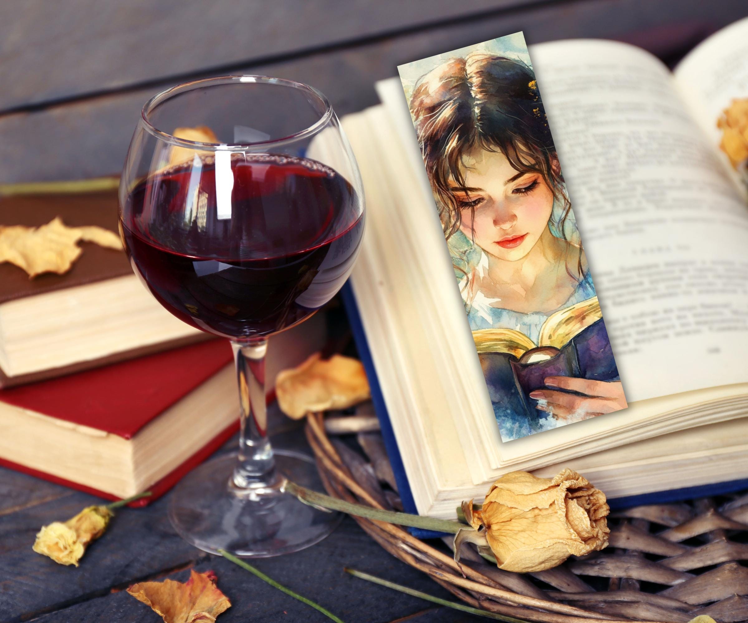Reading Girl Printable Bookmark -digital Bookmark-printable Book Review ...