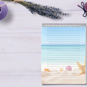 Beach Printable Stationery Digital Download,printable Writing Paper ...