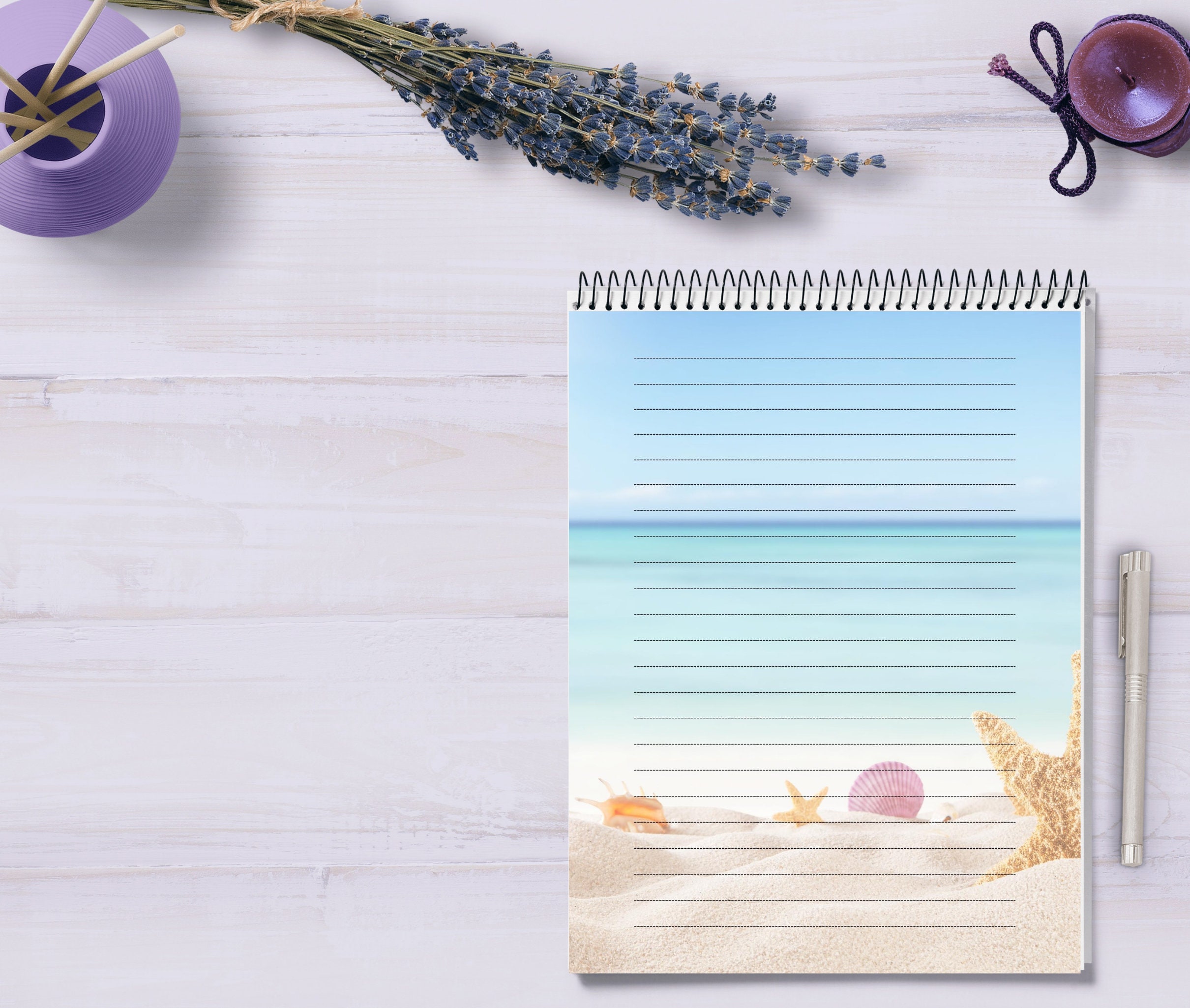 Beach Printable Stationery Digital Download,printable Writing Paper ...