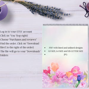 Spring Flowers With Birds Printable Stationery-tulip Writing Paper Set ...