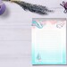 Printable Mermaid Letter Writing Paper Set,mermaid Stationery,marine Watercolor Writing Paper A4 ...