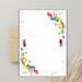Colorful Balloons Printable Stationary-birthday Writing Paper Unlined ...