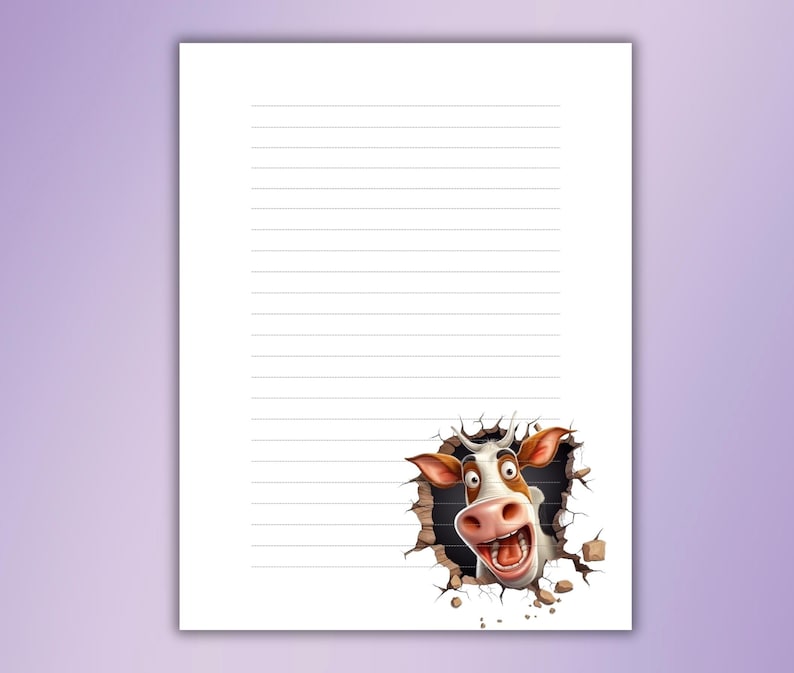 Download Funny Stationary,printable Cute Stationary,digital Letter,pen ...