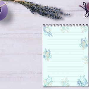 Sea Turtle Printable Stationery-marine Writing Paper Unlined Lined A5 ...
