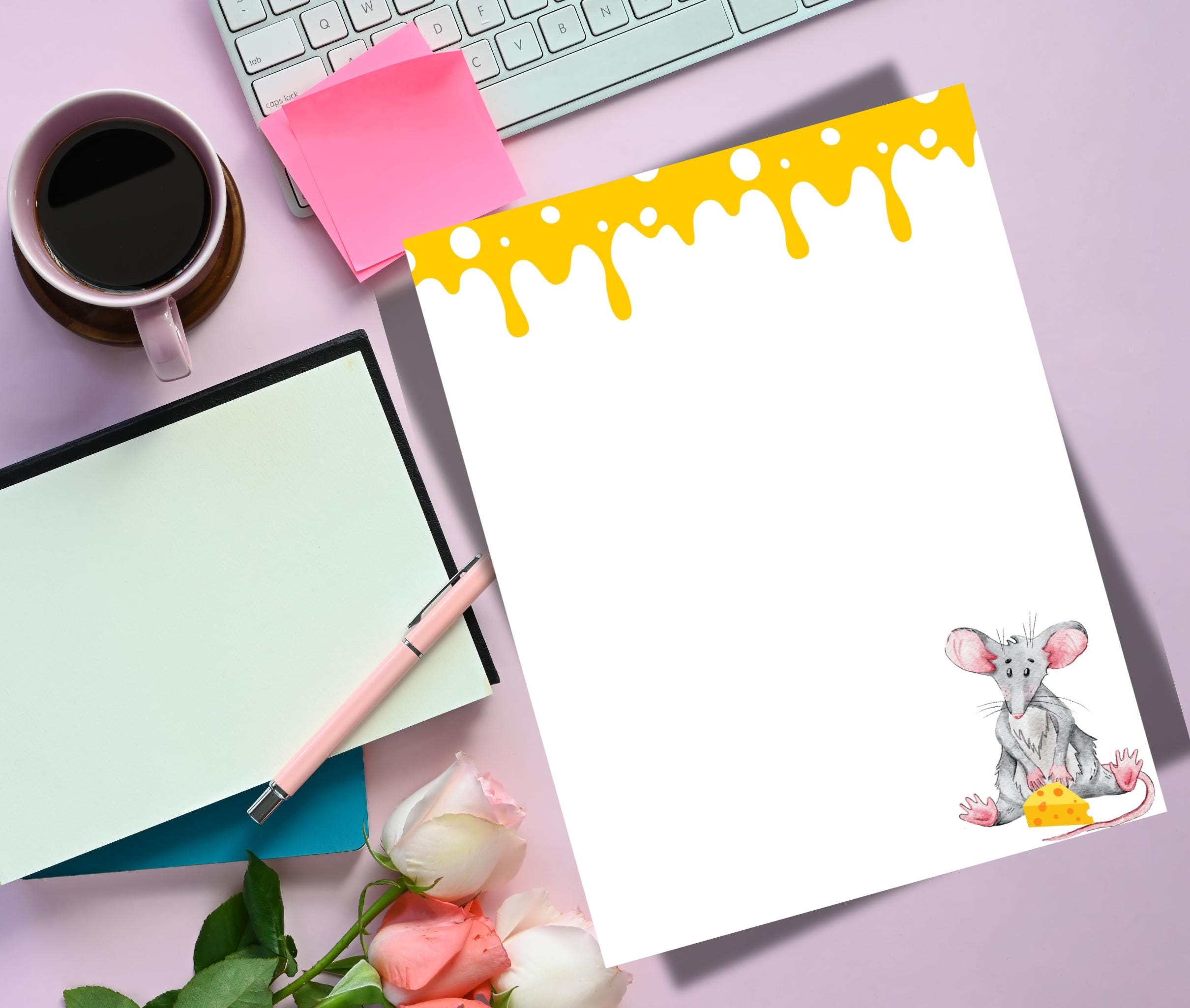 Cute Mouse Printable Stationery,digital Stationary,pen Pal Supplies ...
