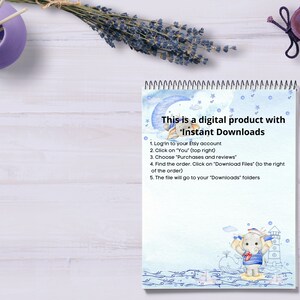 Elephant Printable Stationery-kids Stationary-animal Writing Paper Set ...