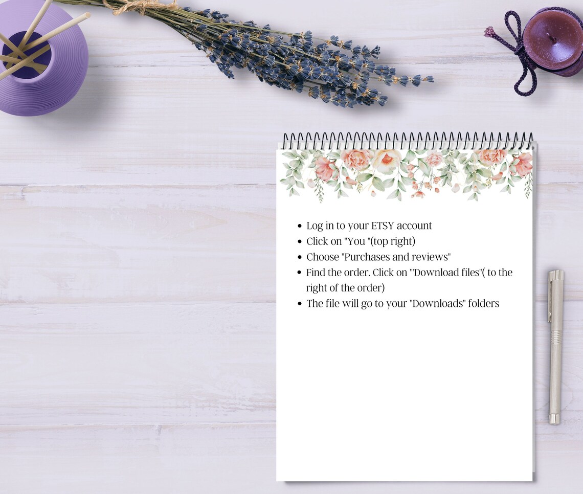 Watercolor Flower Stationary,printable Stationery,floral Writing Paper ...