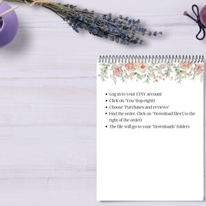 Watercolor Flower Stationary,printable Stationery,floral Writing Paper ...