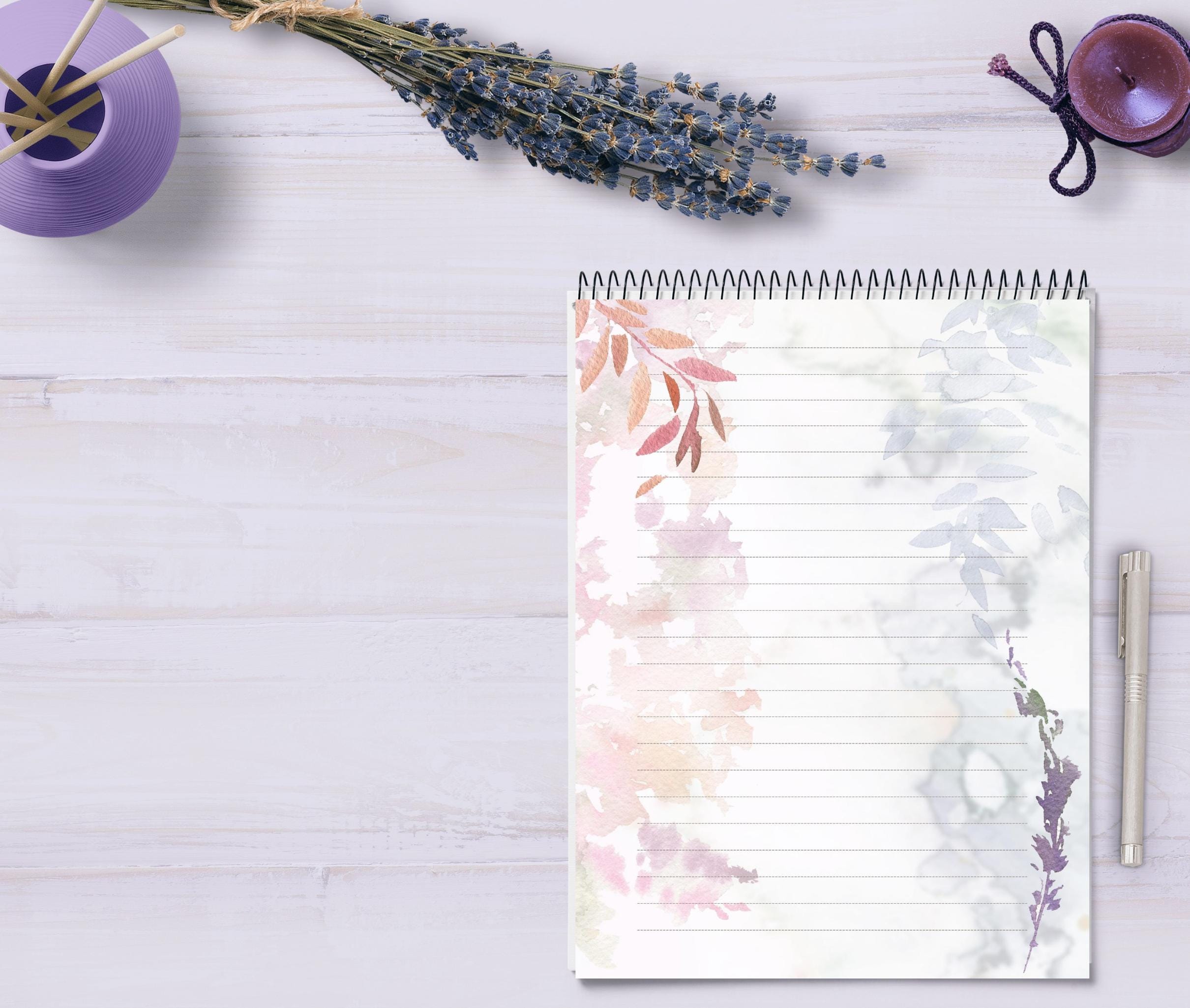 Wildflower Writing Set, Flower Printable Stationery,floral Writing ...