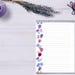 Pansies With Butterflies Printable Stationery-flower Writing Paper ...