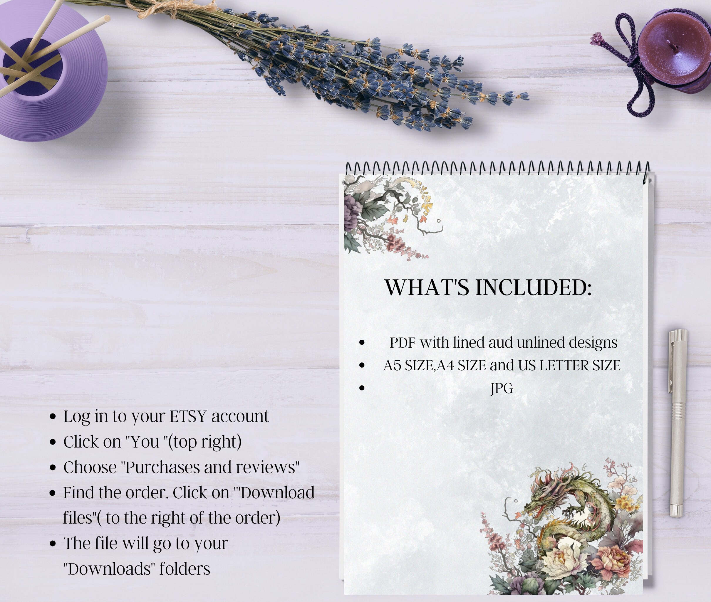 Dragon Printable Stationery-printable Stationary Sets Digital Letter ...