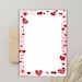 Hearts Printable Stationery-valentine's Day Printable Writing Paper ...