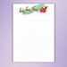 Santa Claus With Reindeer Printable Stationery-santa Claus Writing ...