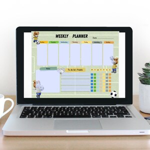 Editable Weekly Planner-printable Football School Planner-sports ...