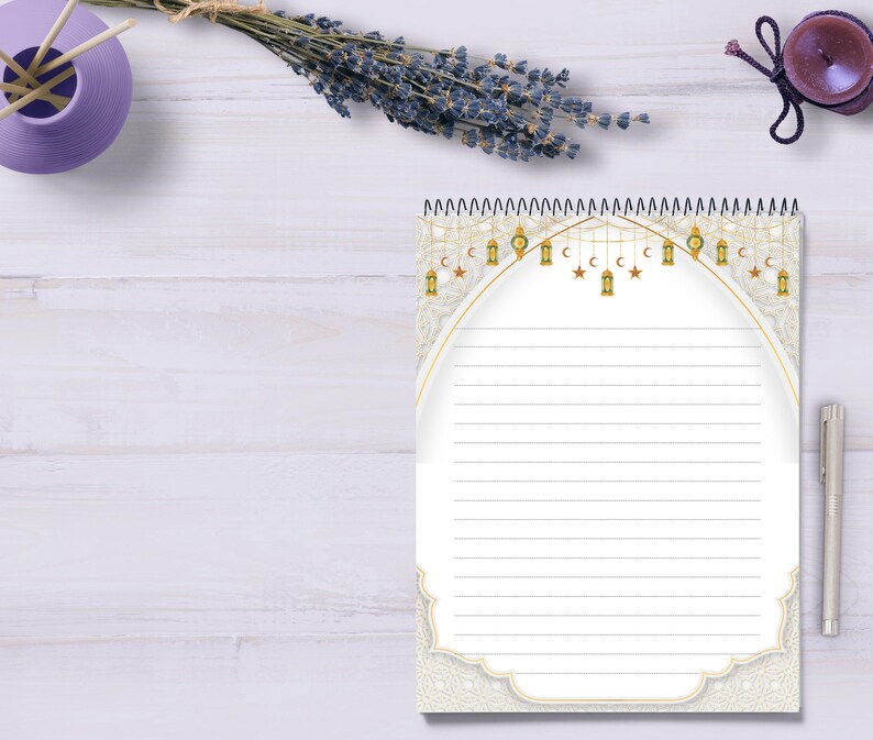 Muslim Printable Stationery Set-ramadan Islamic Writing Paper Set ...