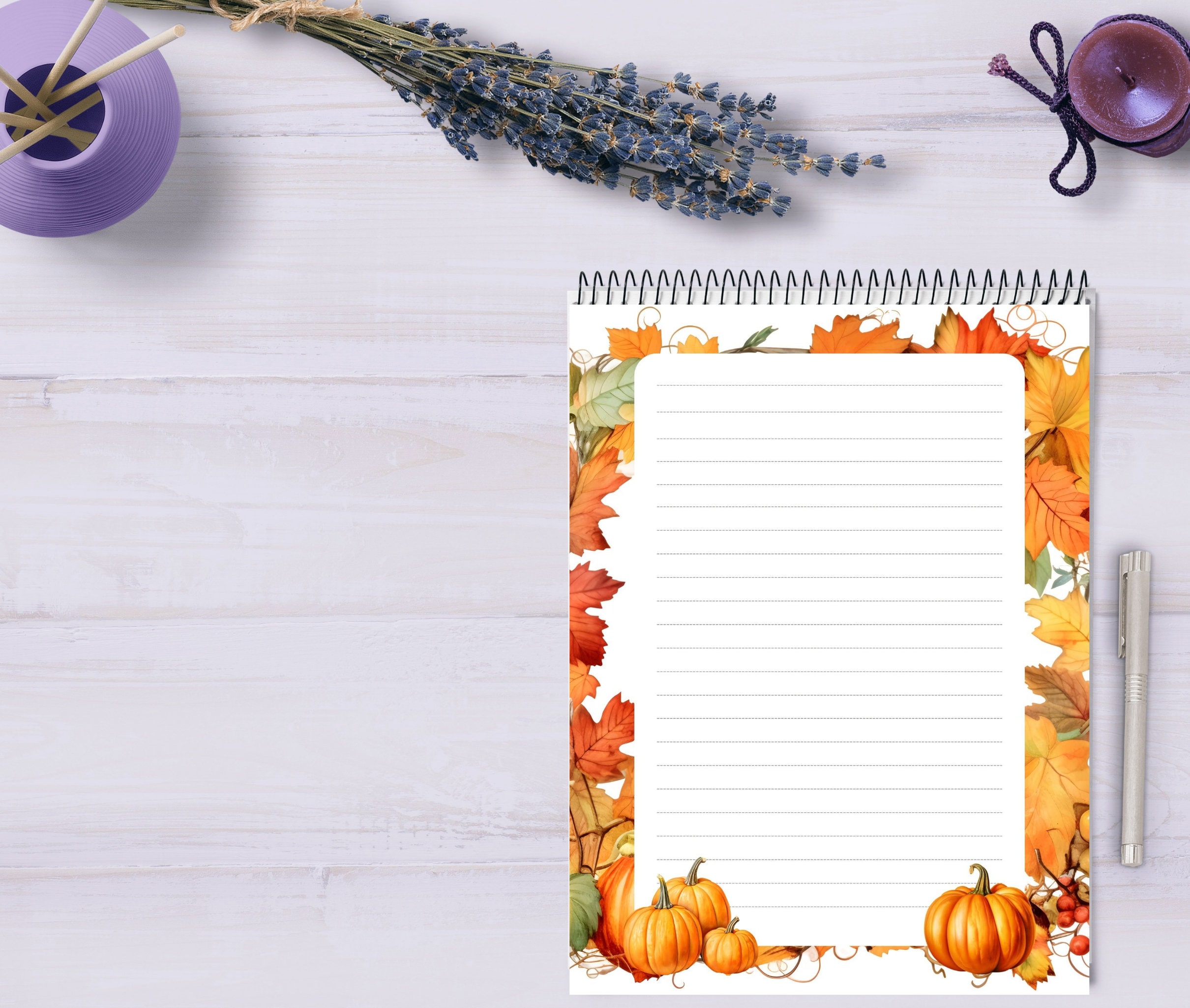 Fall Pumpkins Printable Stationery,autumn Printable Stationery ...