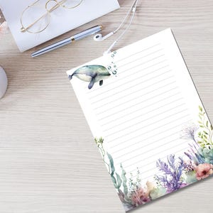 Marine Printable Stationery-whale Stationery-ocean Writing Set ...