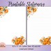 Pumpkin With Flowers Stationery,autumn Printable Stationary,pen Pal ...