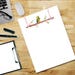 Parrot Printable Stationery-birds Stationary-watercolor Birds Writing ...