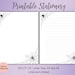 Spider Printable Stationary-halloween Printable Stationery-spider Web ...