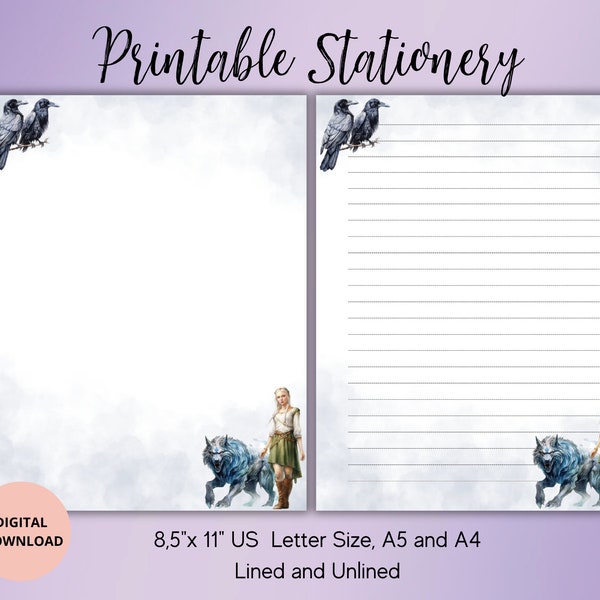 Gnome Printable Notes-printable Gnome Stationary-sunflowers Printable ...