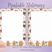 Christmas Gingerbread Printable Stationery-christmas Stationary Holiday ...